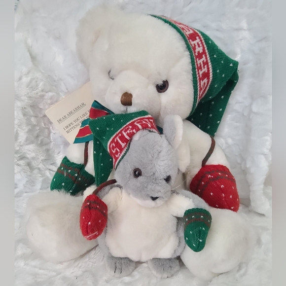 Holiday | Vintage 1987 Set Of 2 Abearham Straus The Mouse Collectible ...